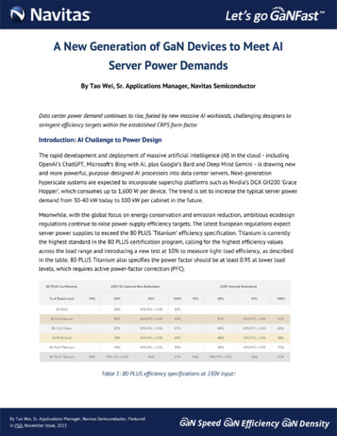 Powering AI: Efficient, Scalable, Sustainable with GaN and SiCAI Data ...